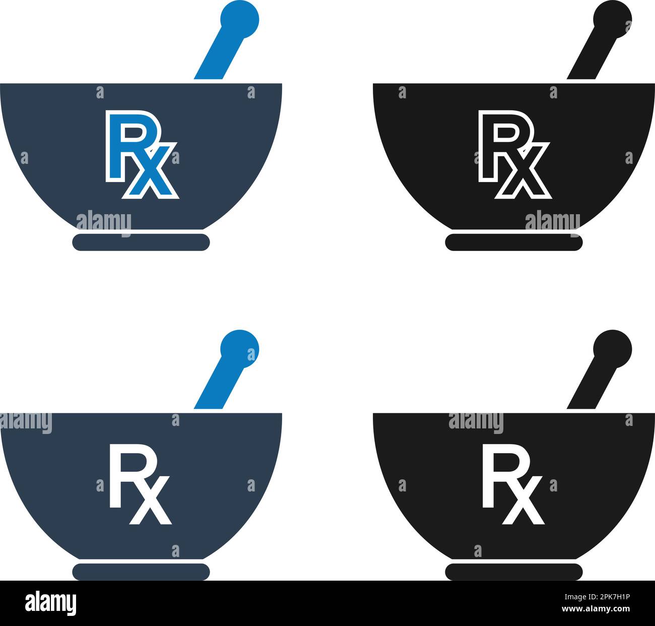Mortar and pestle icon. Flat style vector EPS Stock Vector Image & Art ...