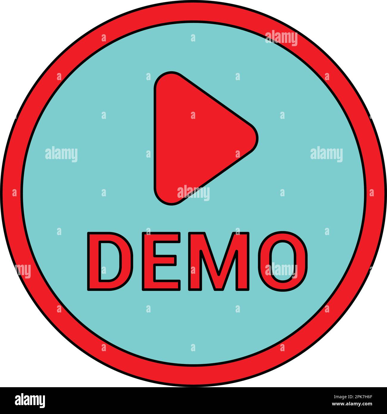 Demo video sign icon - Perfect use for print media, web, stock images ...