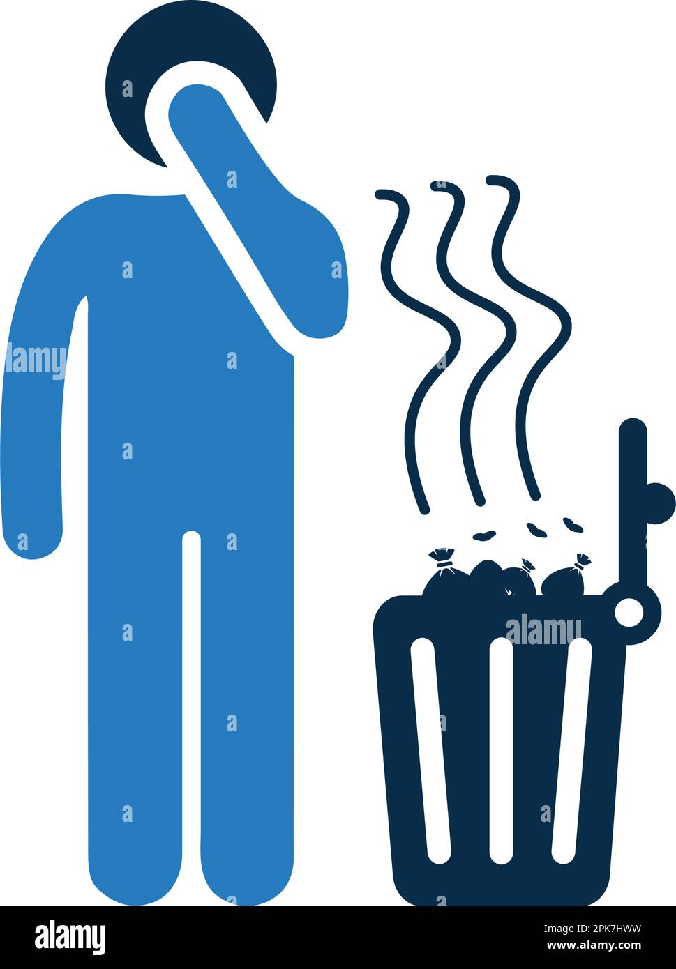 Dirty, dustbin icon using in commercial purposes, print media, web or ...