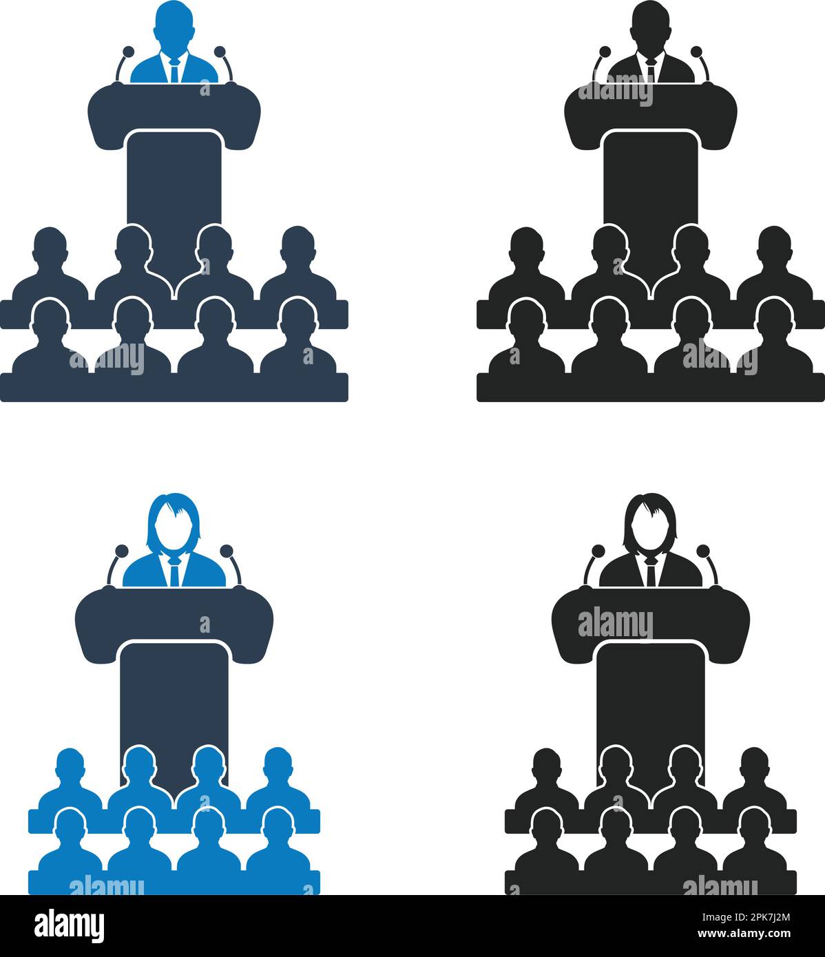 President speech audience Stock Vector Images - Alamy