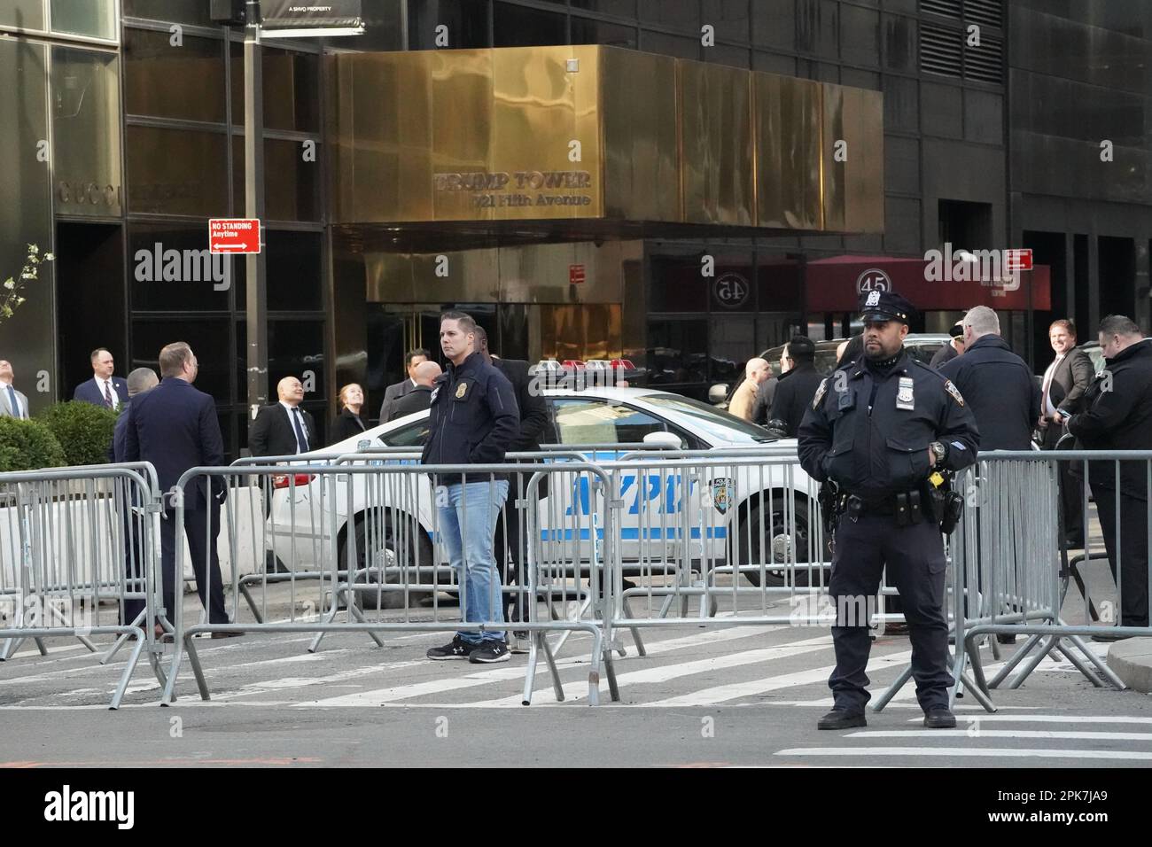New York, United States. 02nd Apr, 2023. Secret Service, NYPD, and ...