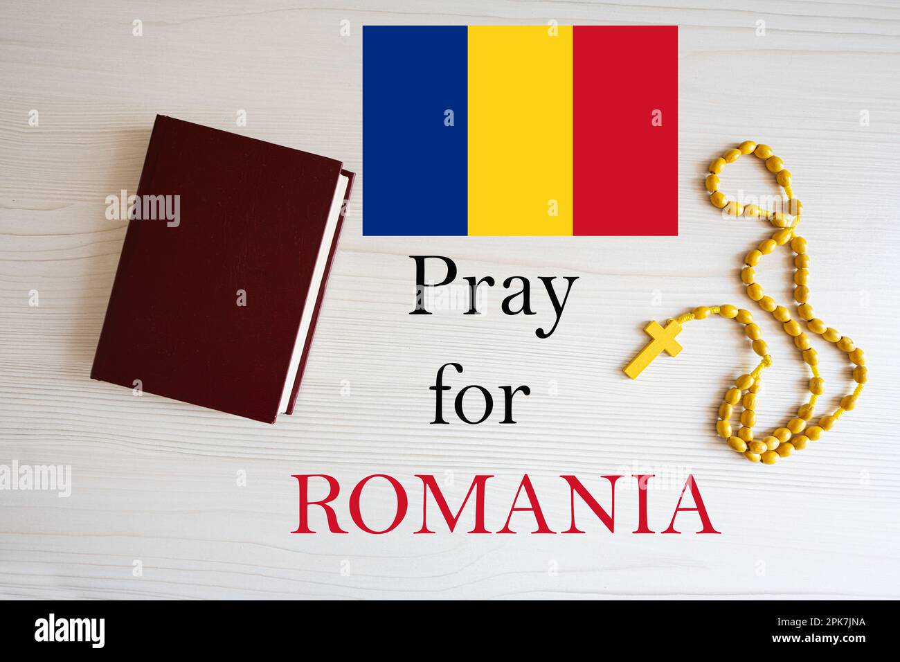 Pray for Romania. Rosary and Holy Bible background Stock Photo - Alamy