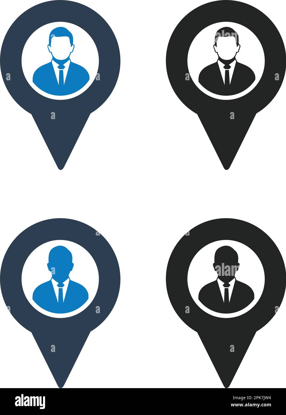 Location icon set Stock Vector Images - Alamy