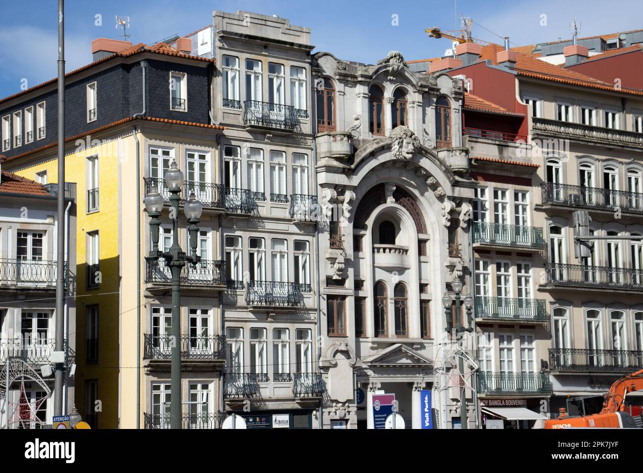 PORTO, PORTUGAL - OCTOBER 30, 2022 outside the São Bento Train Station ...
