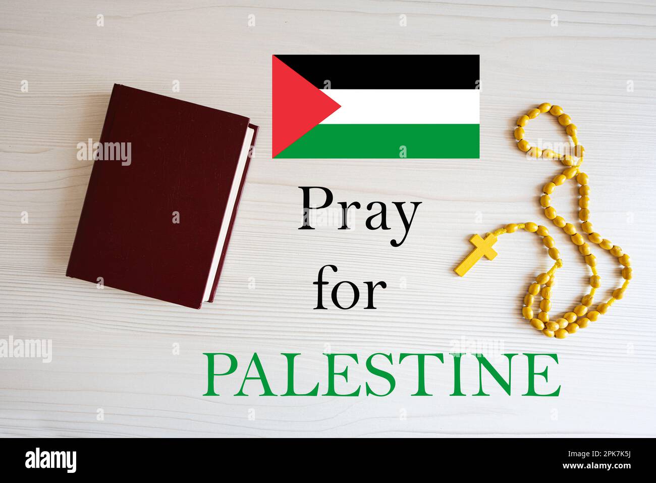 Pray for Palestine. Rosary and Holy Bible background Stock Photo - Alamy