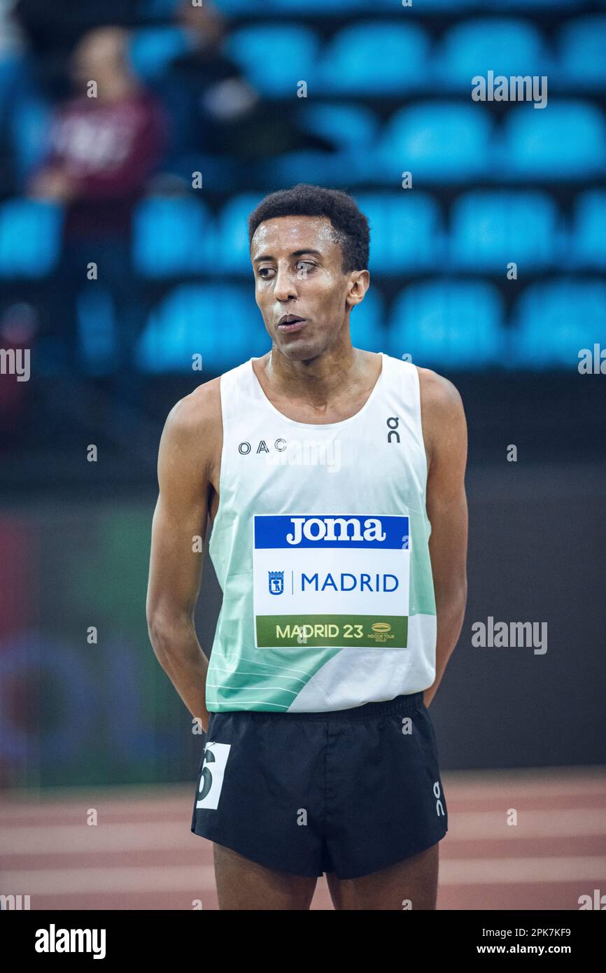Nuguse Yared participating in the 2023 World Indoor Tour Stock Photo ...