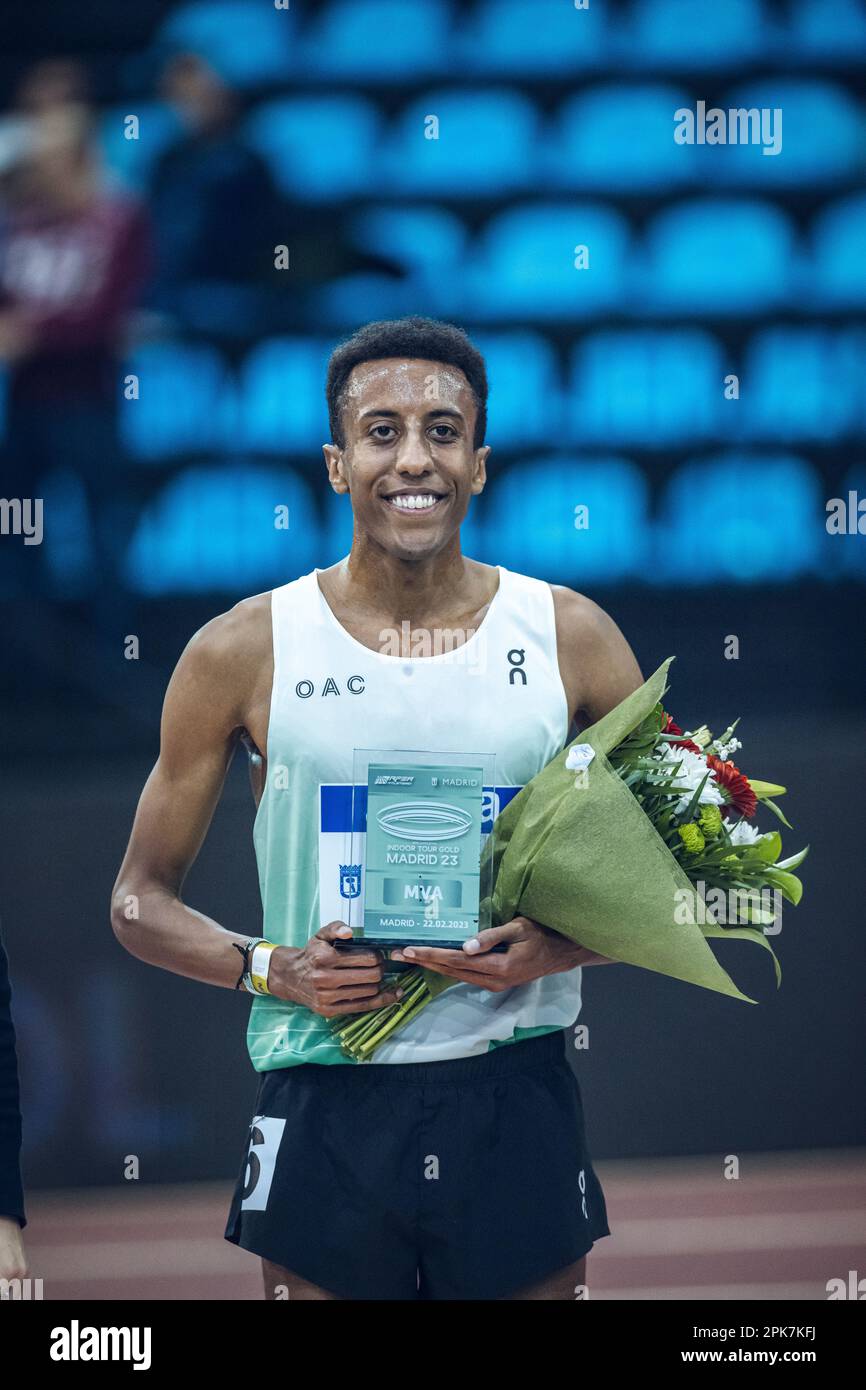 Nuguse Yared participating in the 2023 World Indoor Tour Stock Photo ...