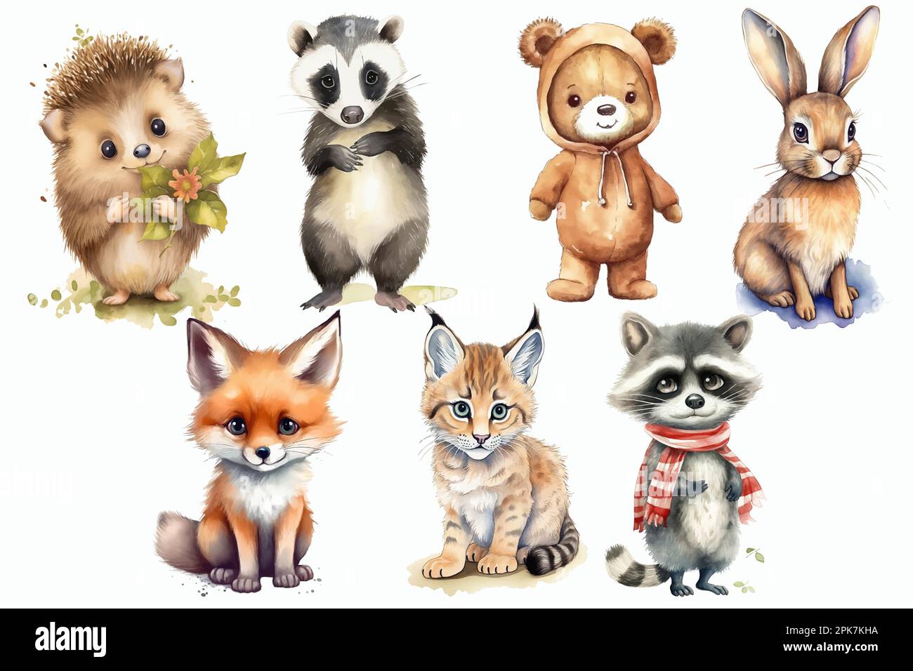 Grizzly bear watercolor hi-res stock photography and images - Alamy