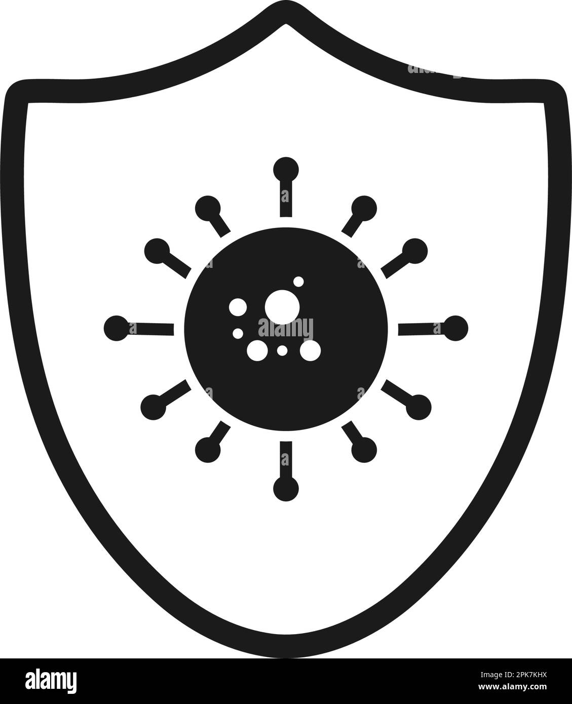 Antivirus, Antibacterial Icon. Flat style vector EPS Stock Vector Image ...