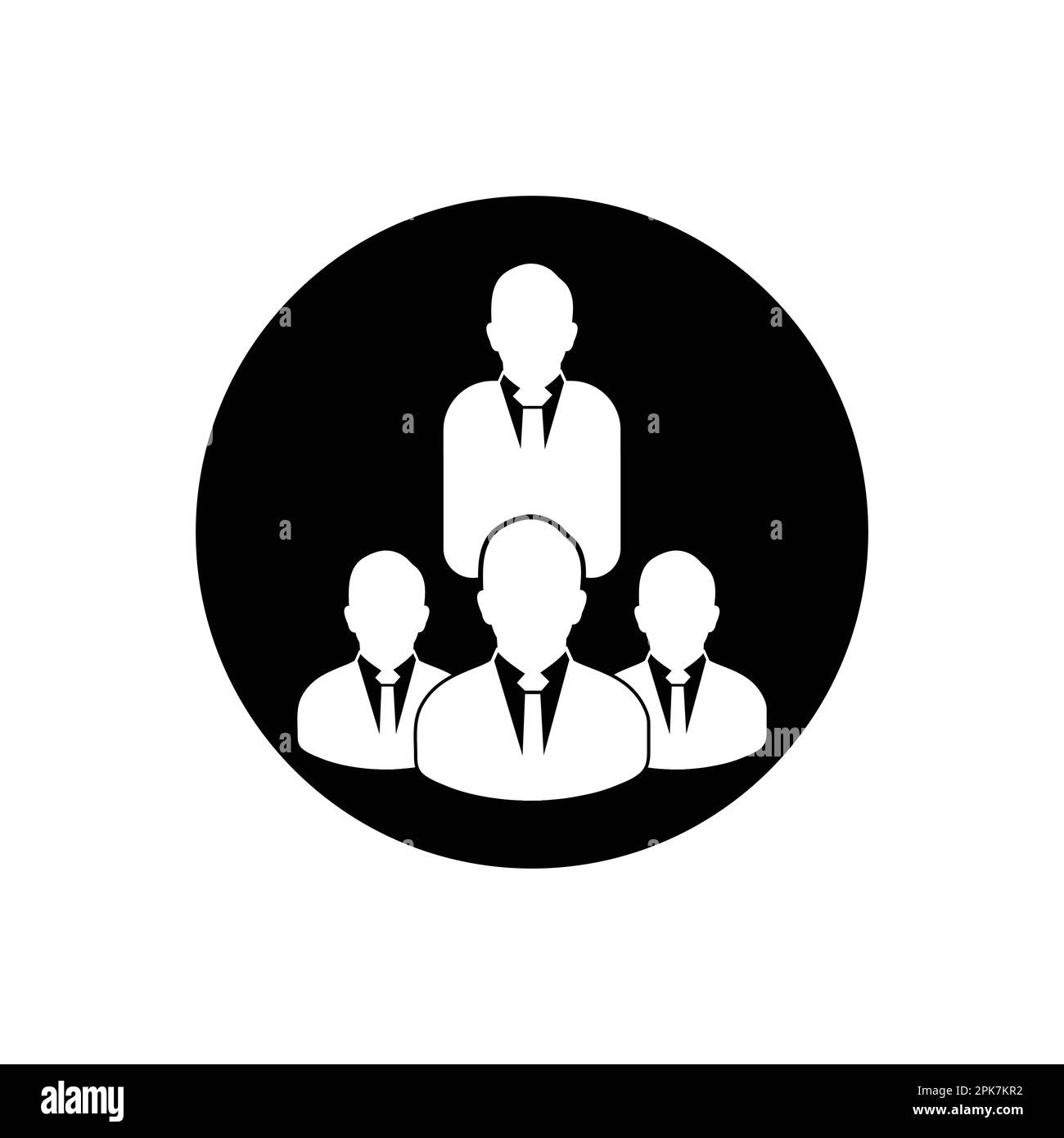 Business Leadership Icon. Rounded Button Style Editable Vector EPS ...