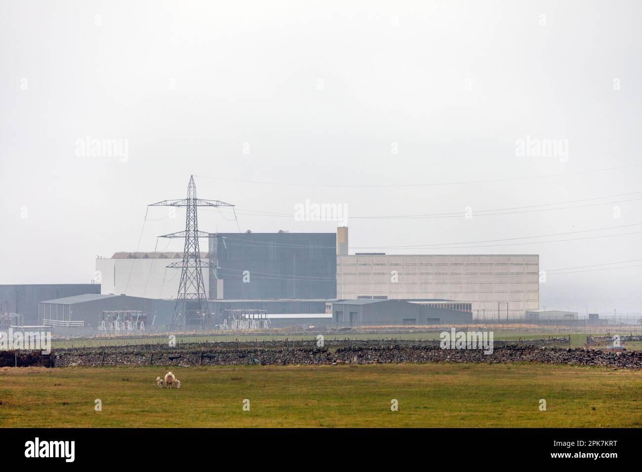 Dounreay nuclear power station on north coast of Scotland at Caithness ...