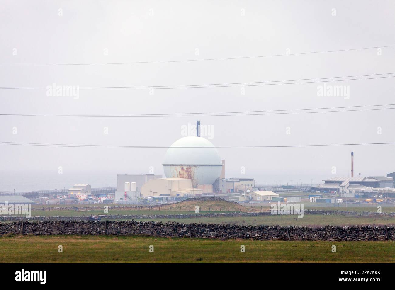 Dounreay nuclear power station on north coast of Scotland at Caithness ...