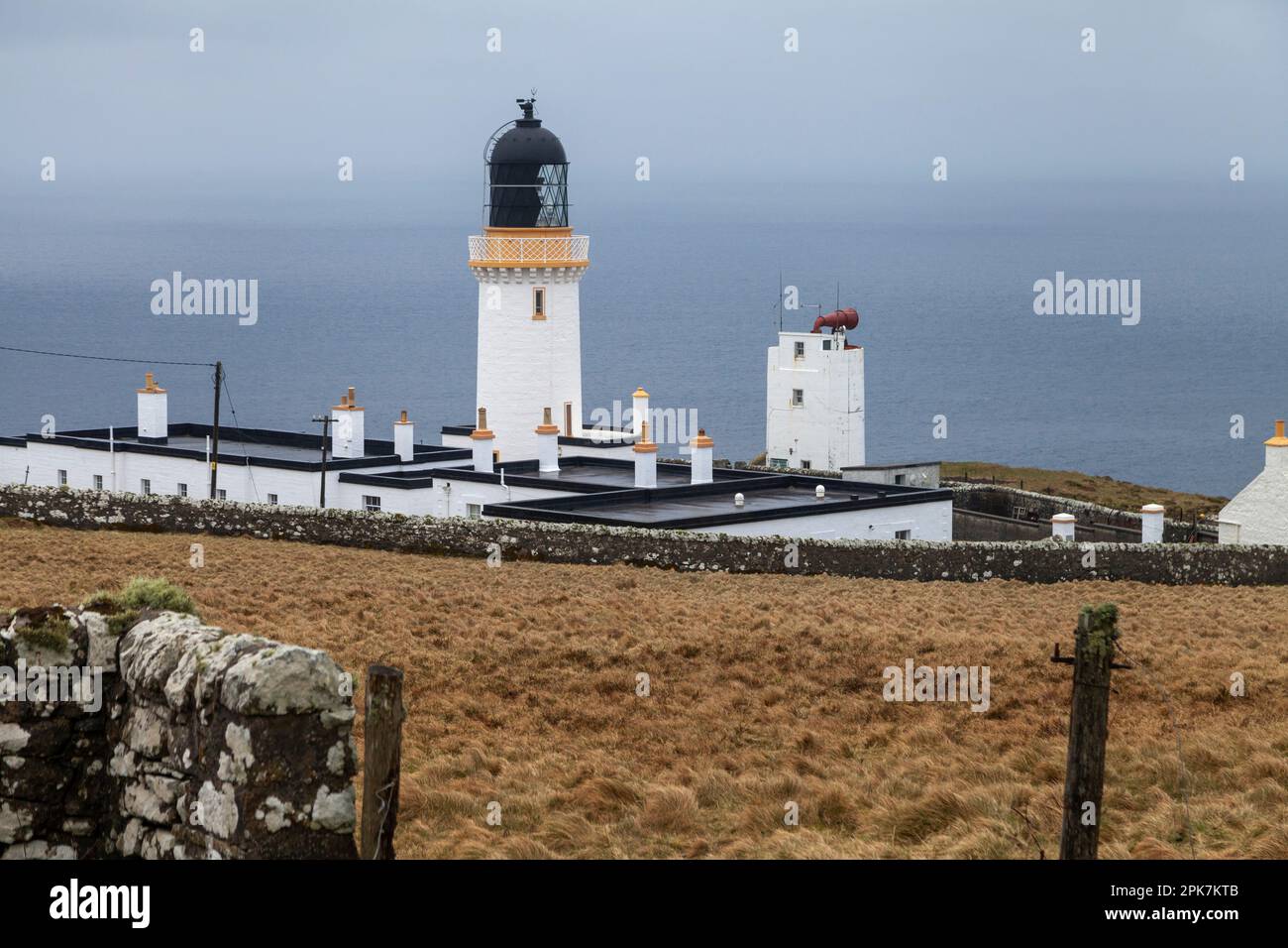 Dunnet Head Lighthouse is an active 19th century lighthouse that stands ...