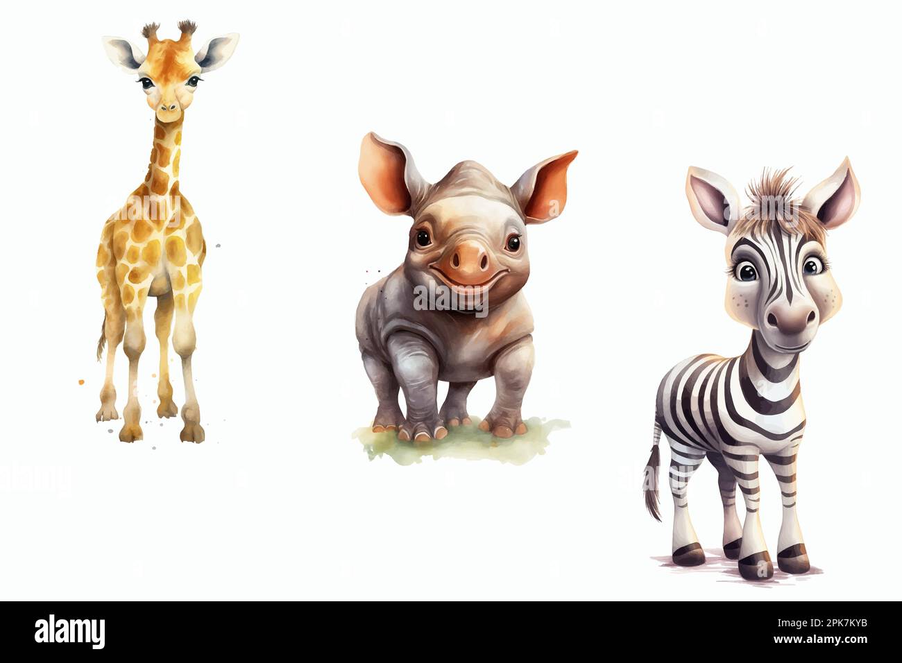 Isolated five animals Stock Vector Images - Alamy