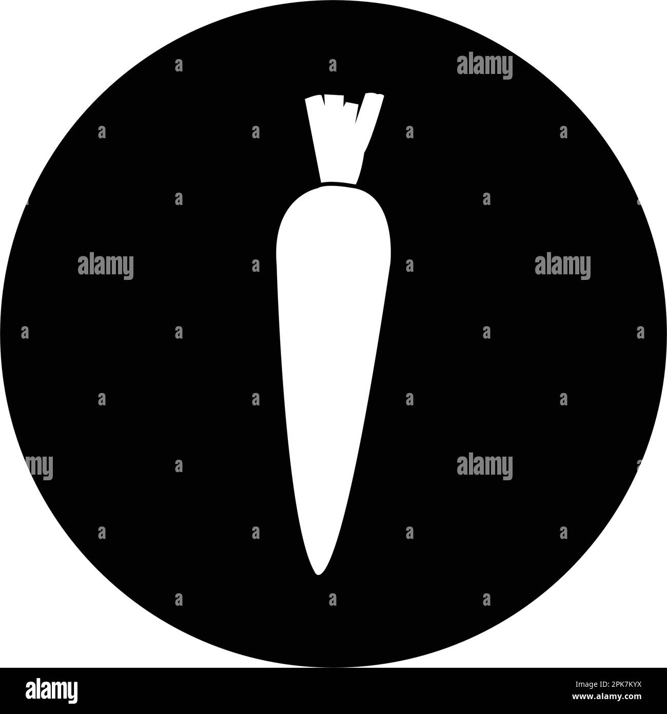 Carrot Icon. Rounded Button Style vector EPS Stock Vector Image & Art ...