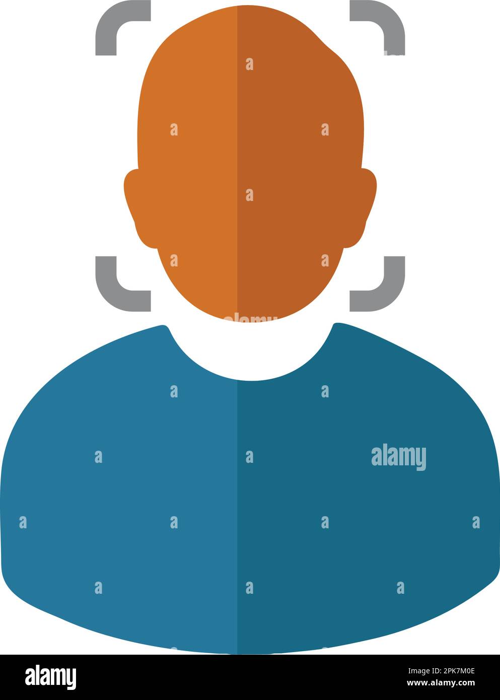 Face Recognition Icon. Flat style vector EPS Stock Vector Image & Art ...