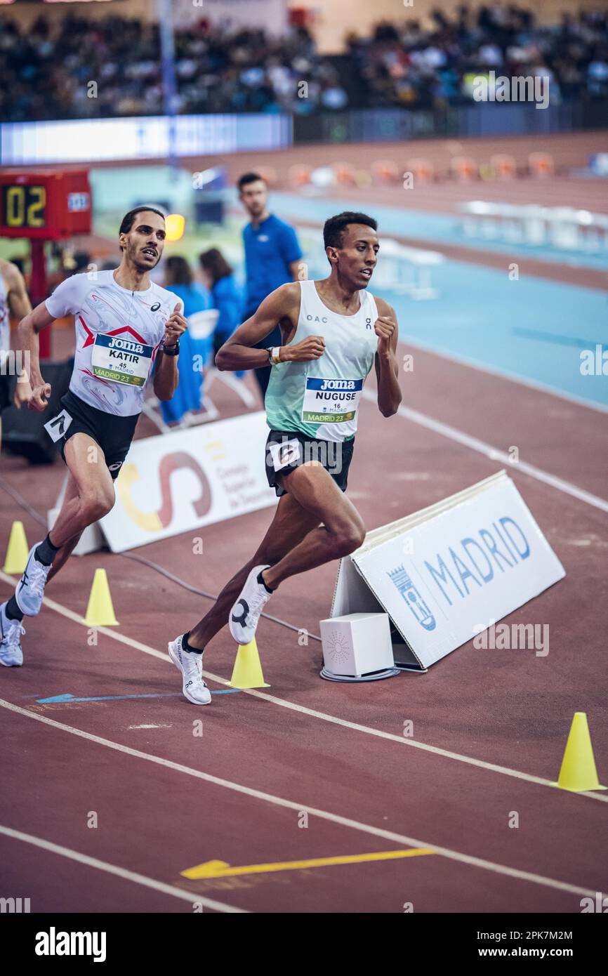 Nuguse Yared participating in the 2023 World Indoor Tour Stock Photo ...