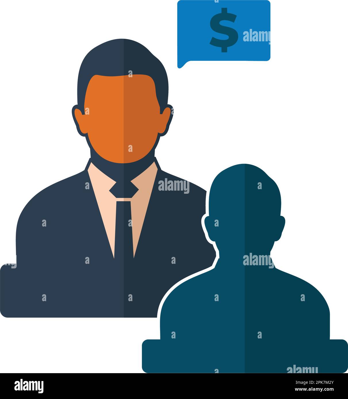 Business Adviser Icon. Flat style vector EPS Stock Vector Image & Art ...