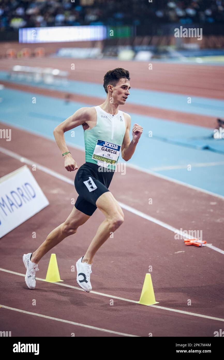 Mario García Romo participating in the 2023 World Indoor Tour Stock ...