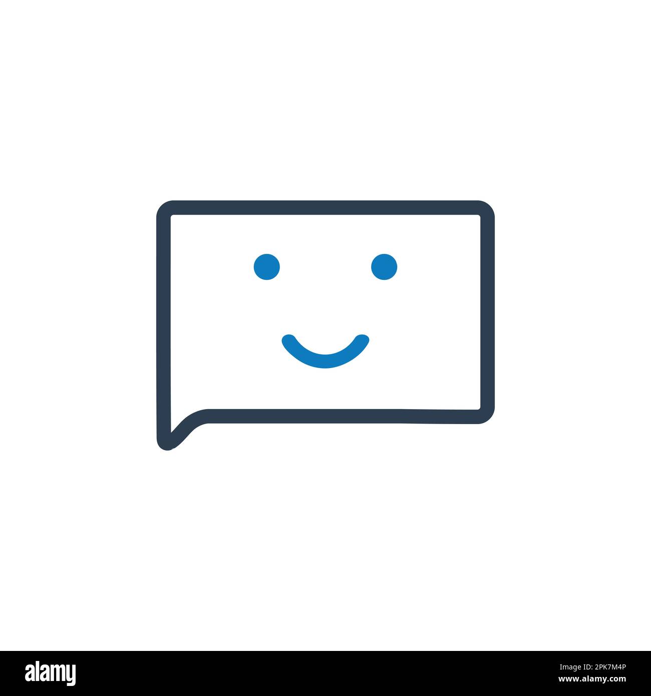 Chat Bot Icon. Contain Speech Bubble and Face Signs. Editable Vector ...