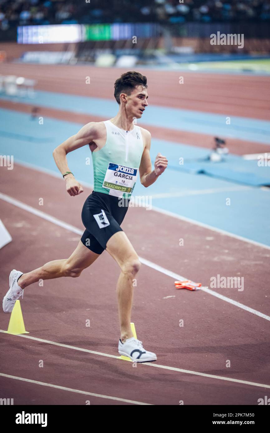 Mario García Romo participating in the 2023 World Indoor Tour Stock ...
