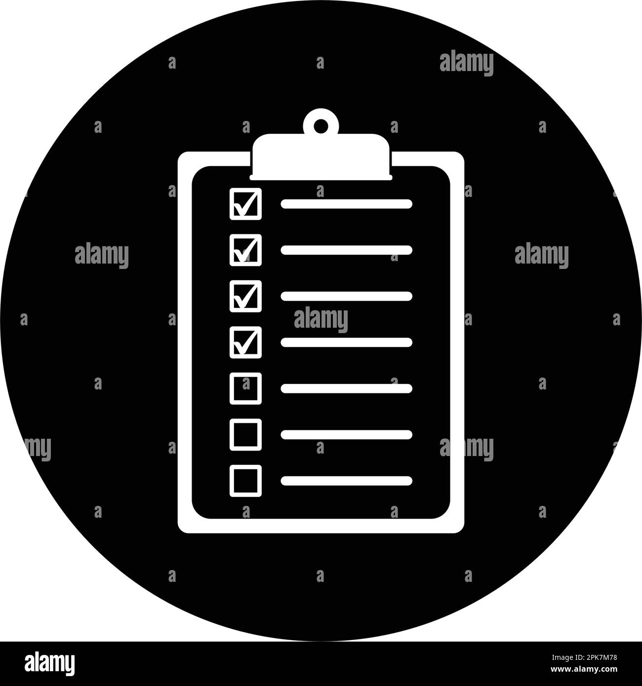 Checklist icon Stock Vector Images - Alamy