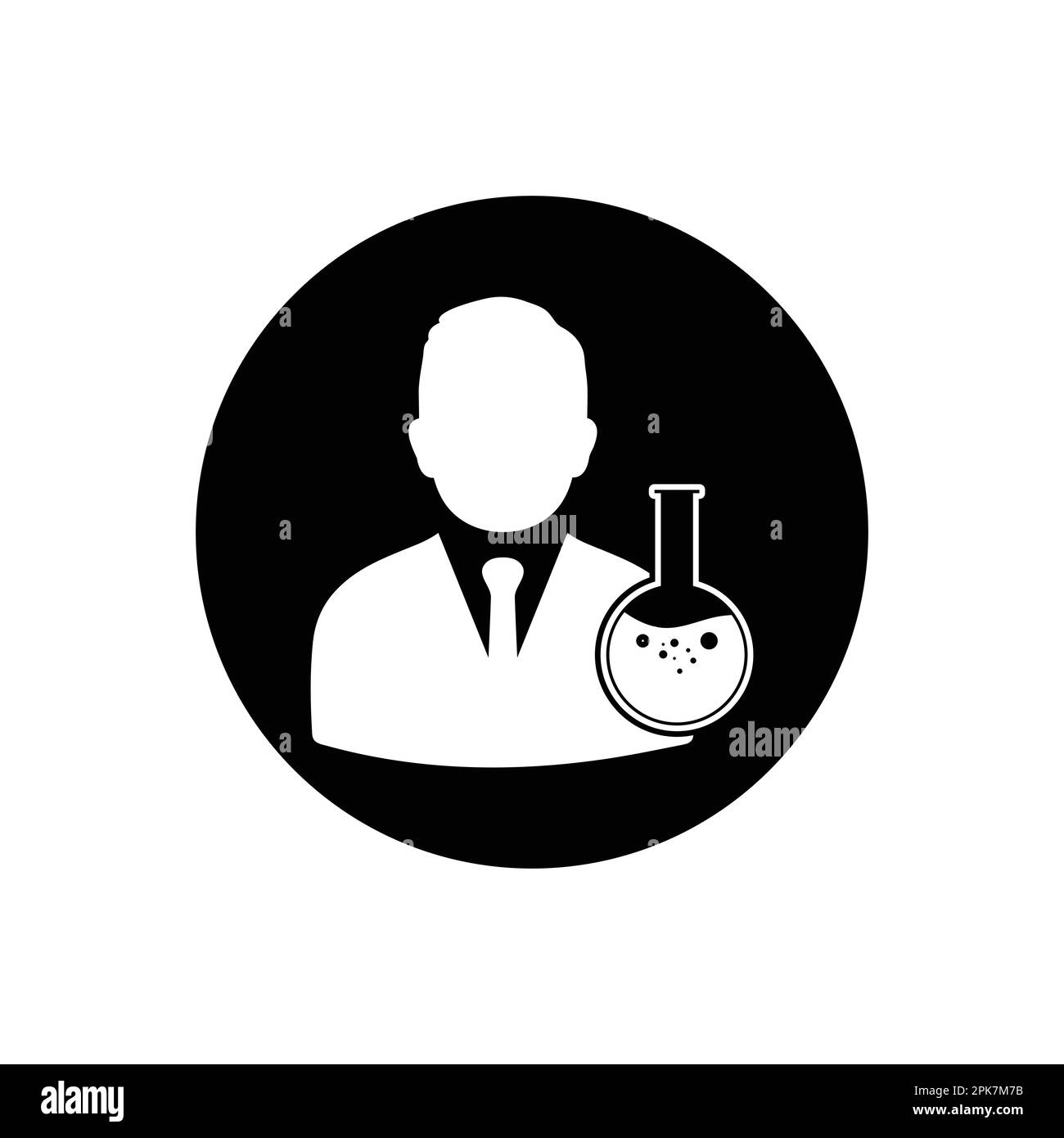 Chemist Icon. Rounded Button Style Editable Vector EPS Symbol ...