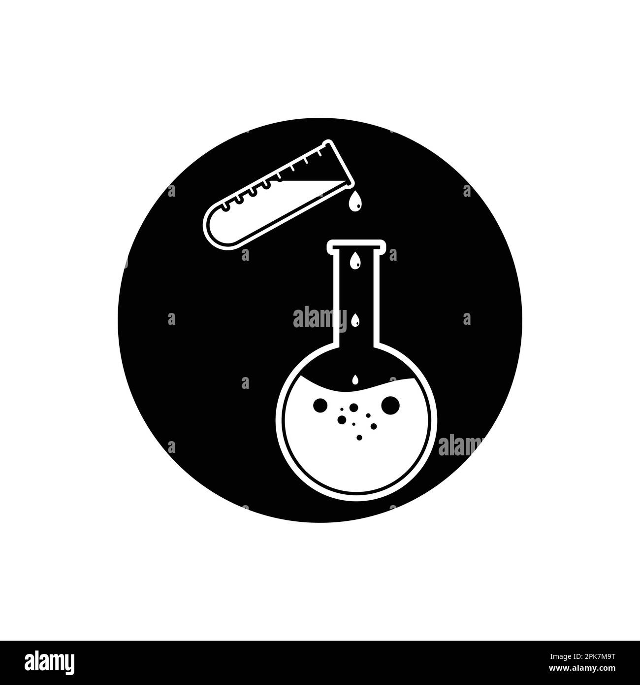 Chemical Test Icon. Rounded Button Style Editable Vector EPS Symbol ...