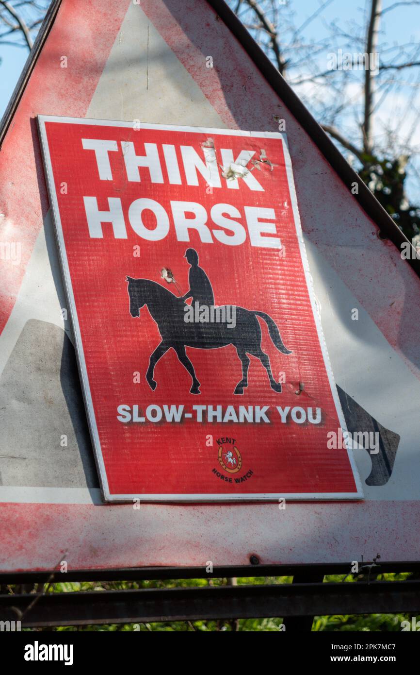 Horse with thank you sign hi-res stock photography and images - Alamy