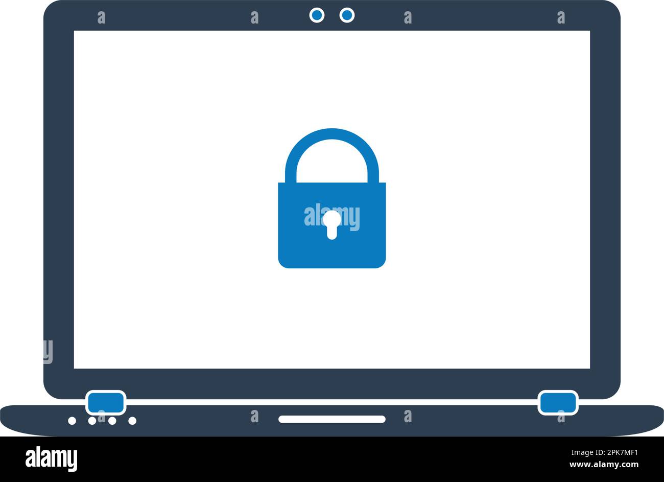 Computer Security Icon. Flat style vector EPS Stock Vector Image & Art ...