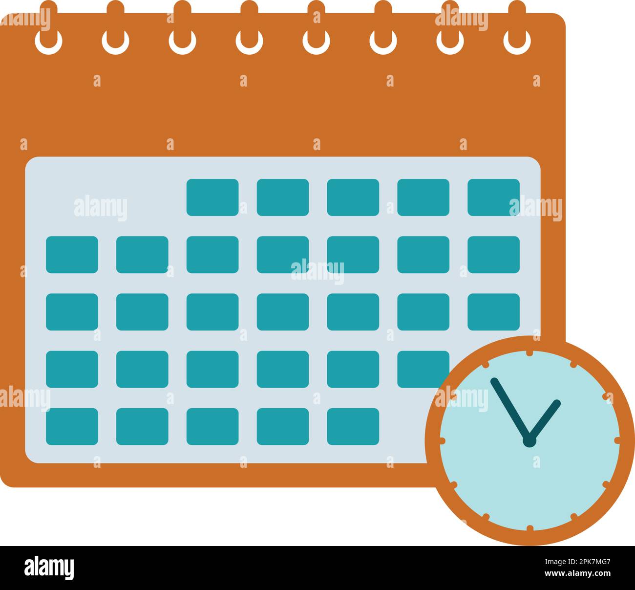 Calendar silhouette icon schedule Cut Out Stock Images & Pictures - Alamy