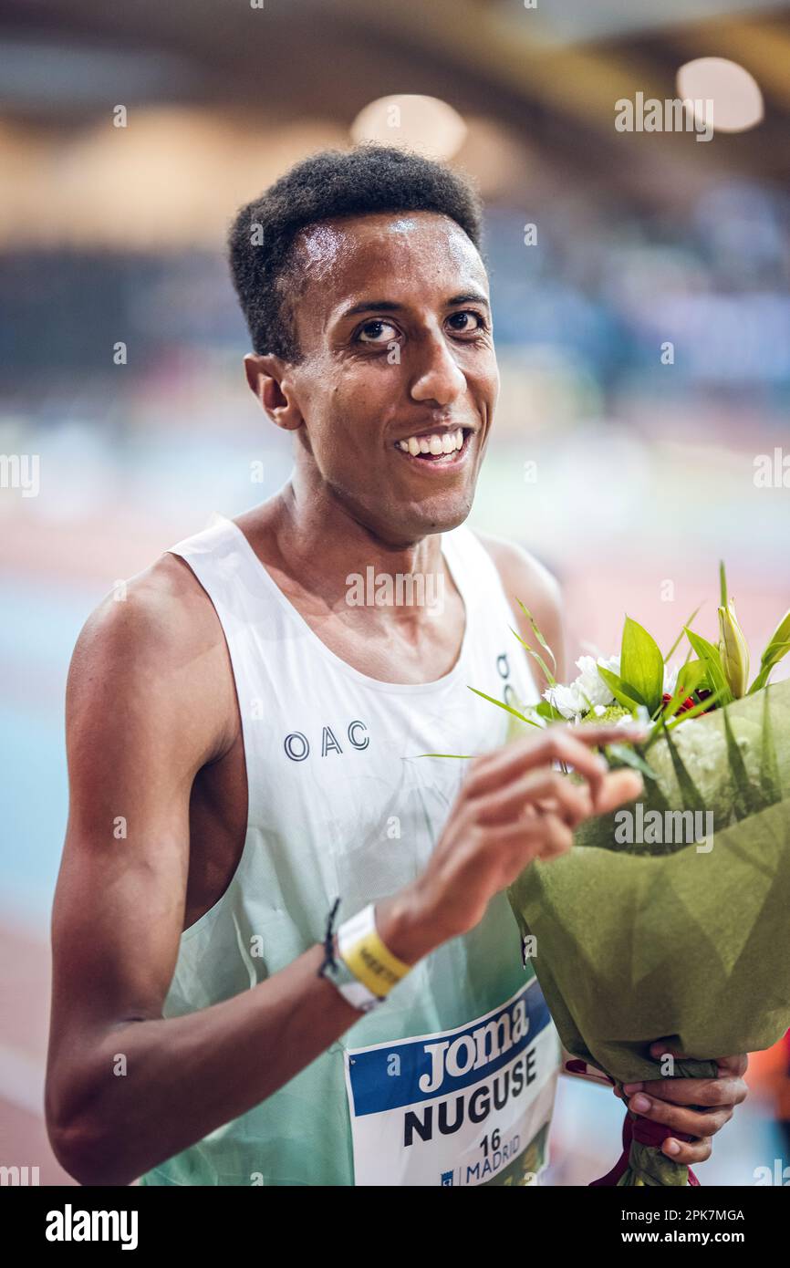 Nuguse Yared participating in the 2023 World Indoor Tour Stock Photo ...