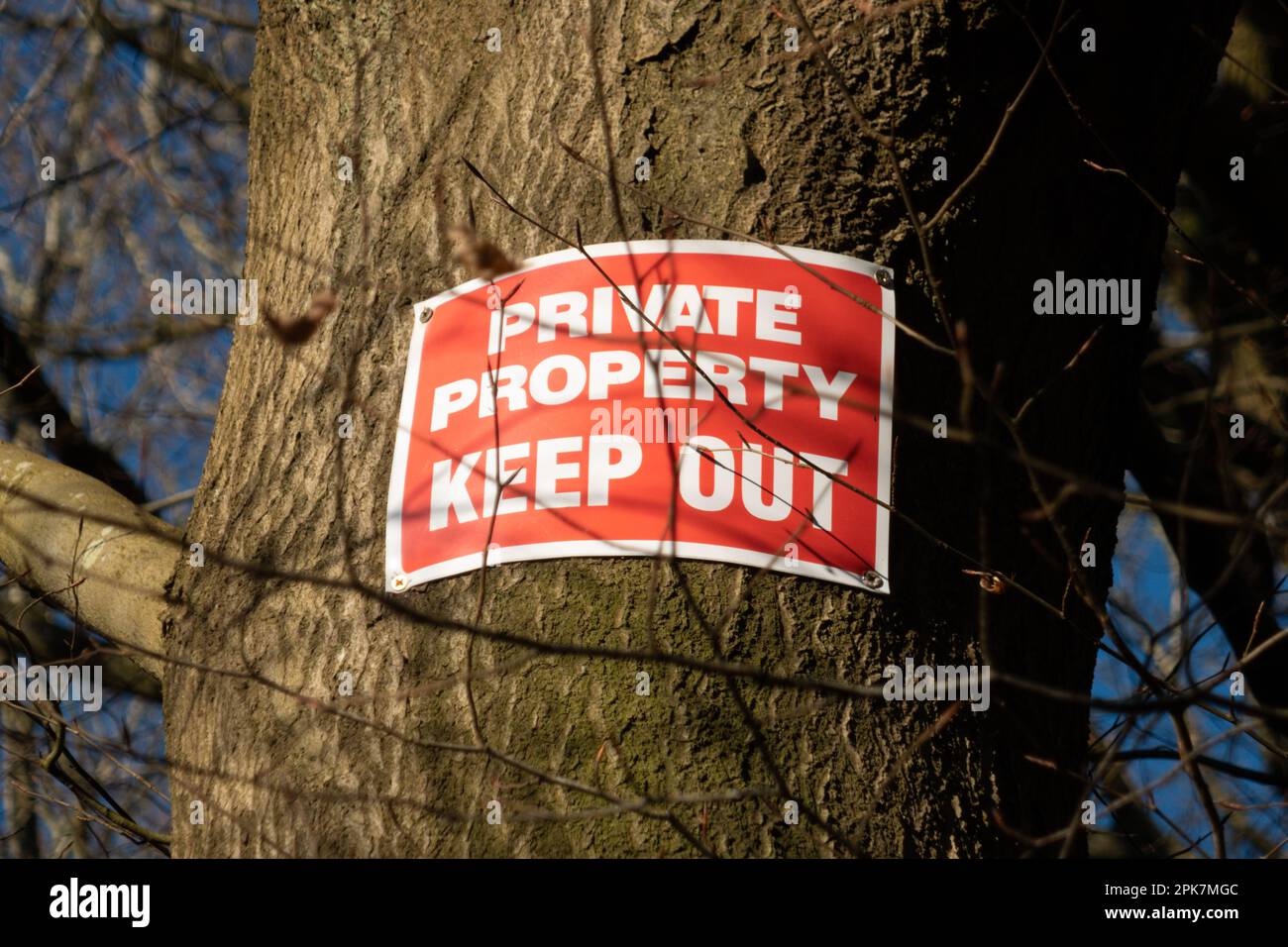 Private property keep out sign hi-res stock photography and images - Alamy