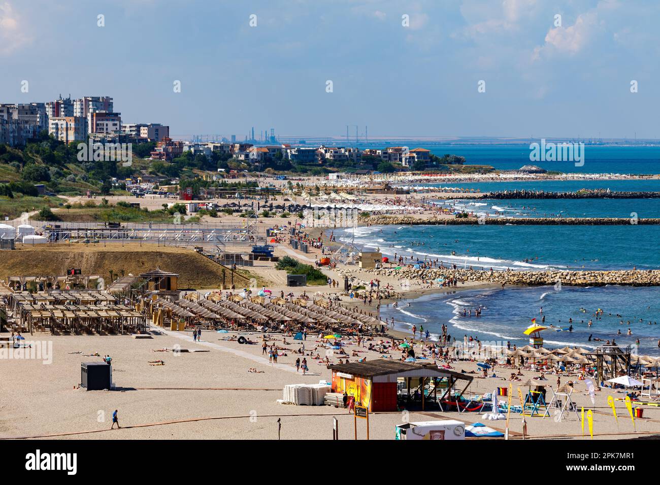 The harbor of Constanta at the Black Sea in Romania Stock Photo - Alamy