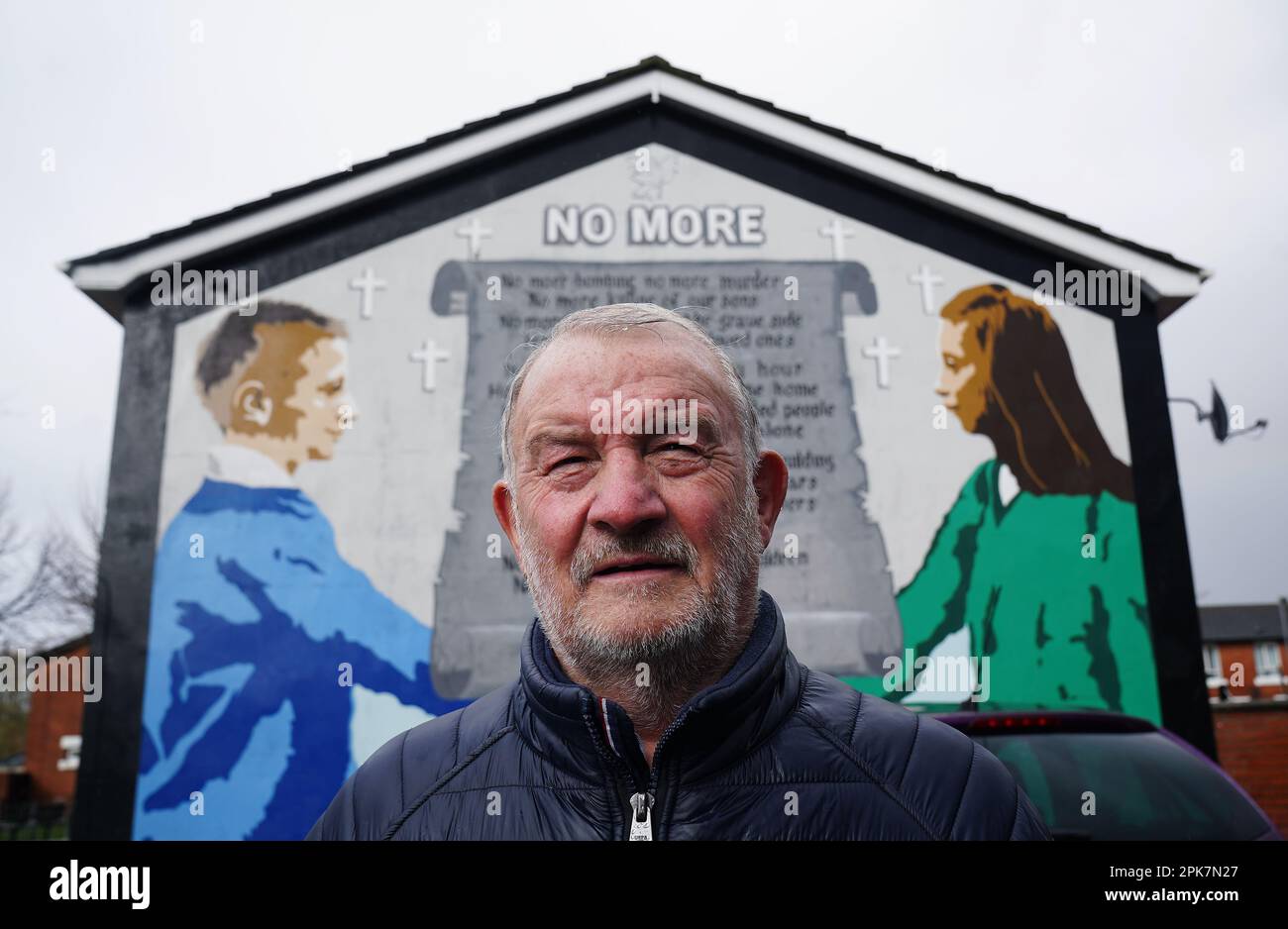 Former loyalist internee Jim Wilson from east Belfast, who was a member ...