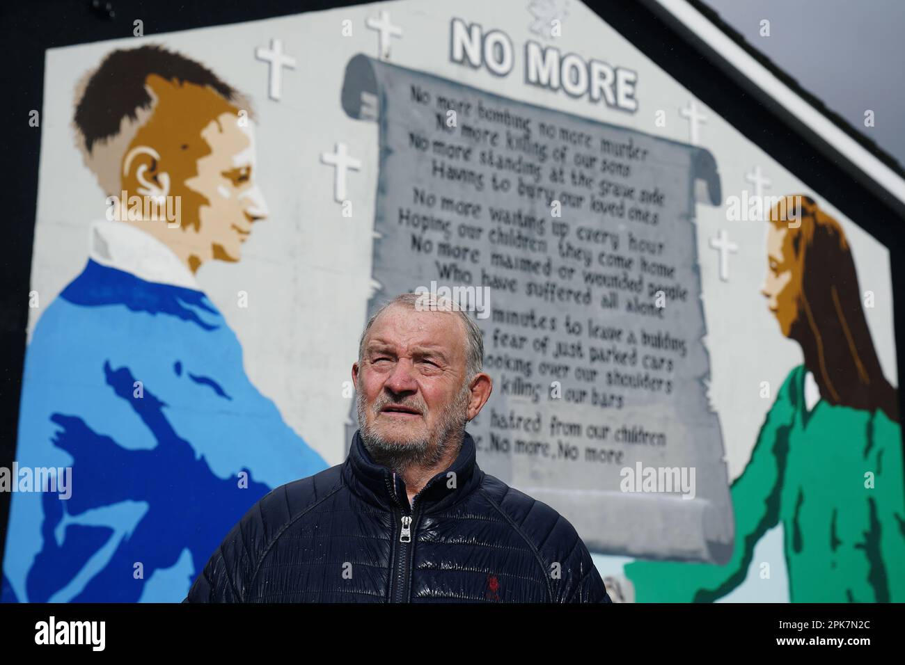 Former loyalist internee Jim Wilson from east Belfast, who was a member ...