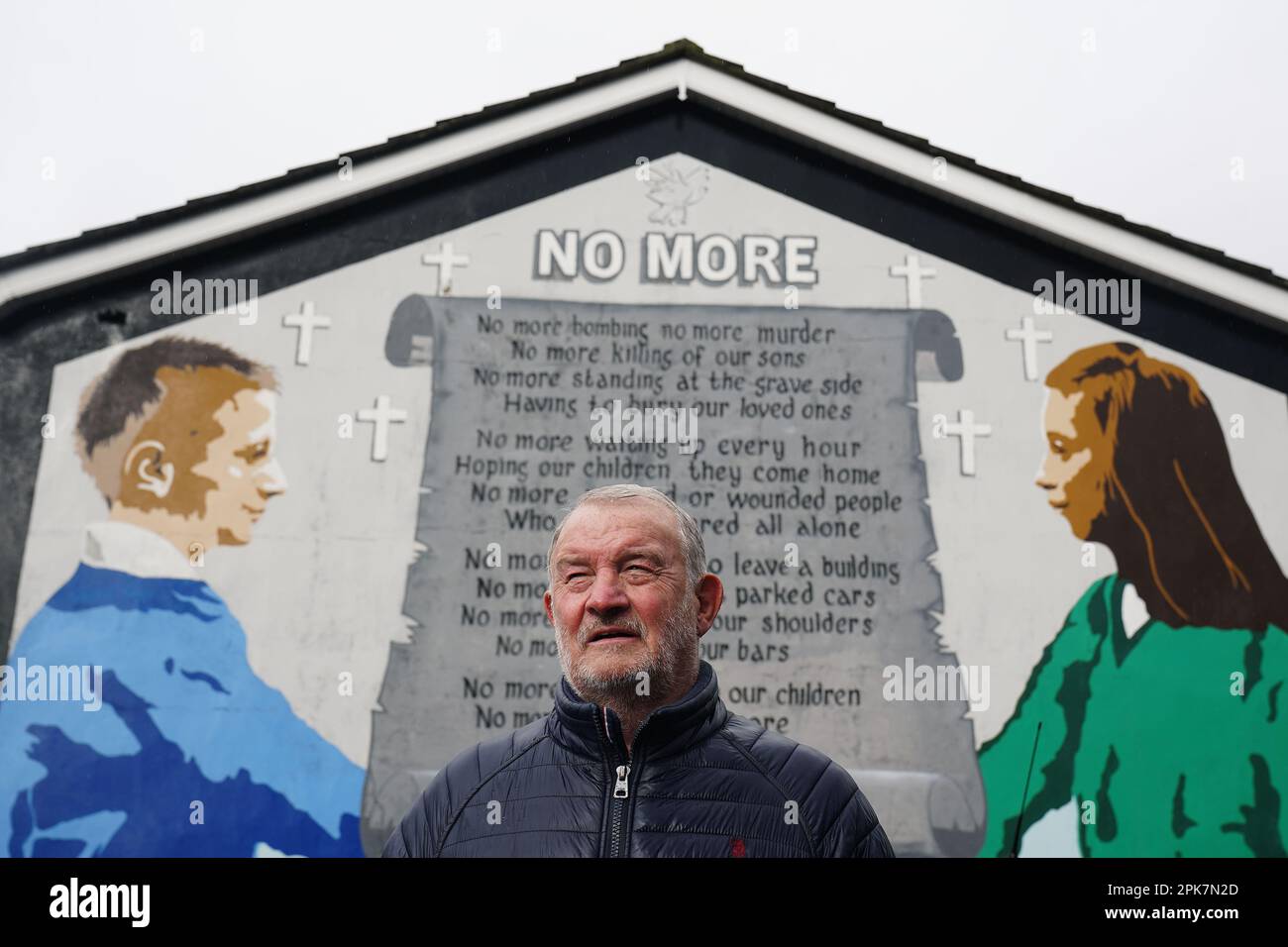 Former loyalist internee Jim Wilson from east Belfast, who was a member ...