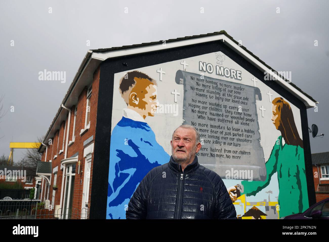 Former loyalist internee Jim Wilson from east Belfast, who was a member ...