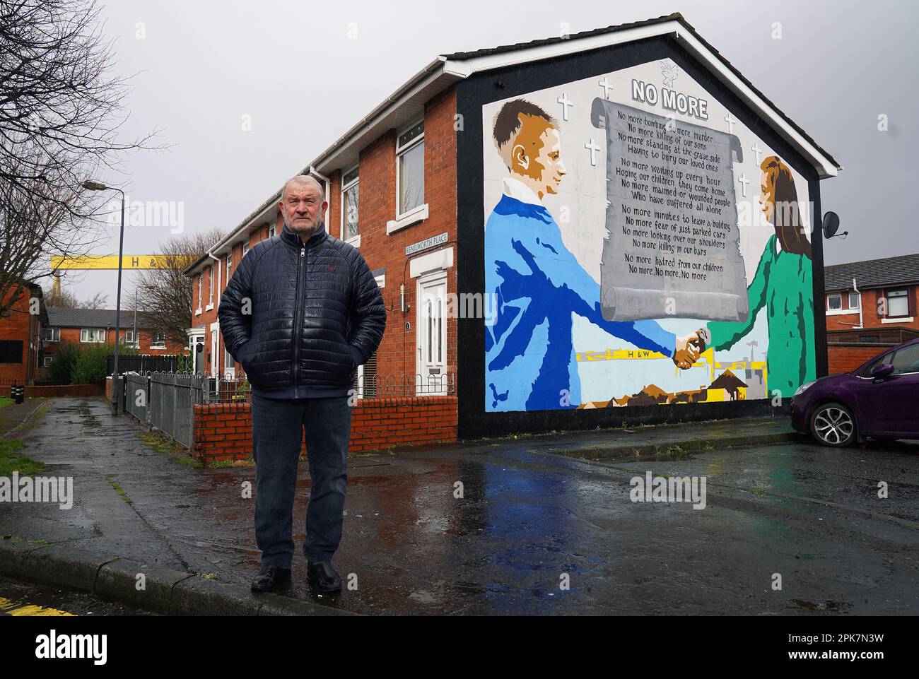 Former loyalist internee Jim Wilson from east Belfast, who was a member ...