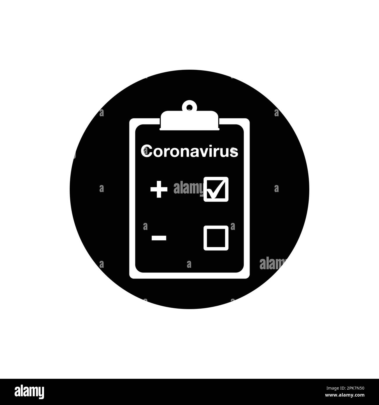 Corona Virus Report Test Icon. Rounded Button Style Editable Vector EPS ...