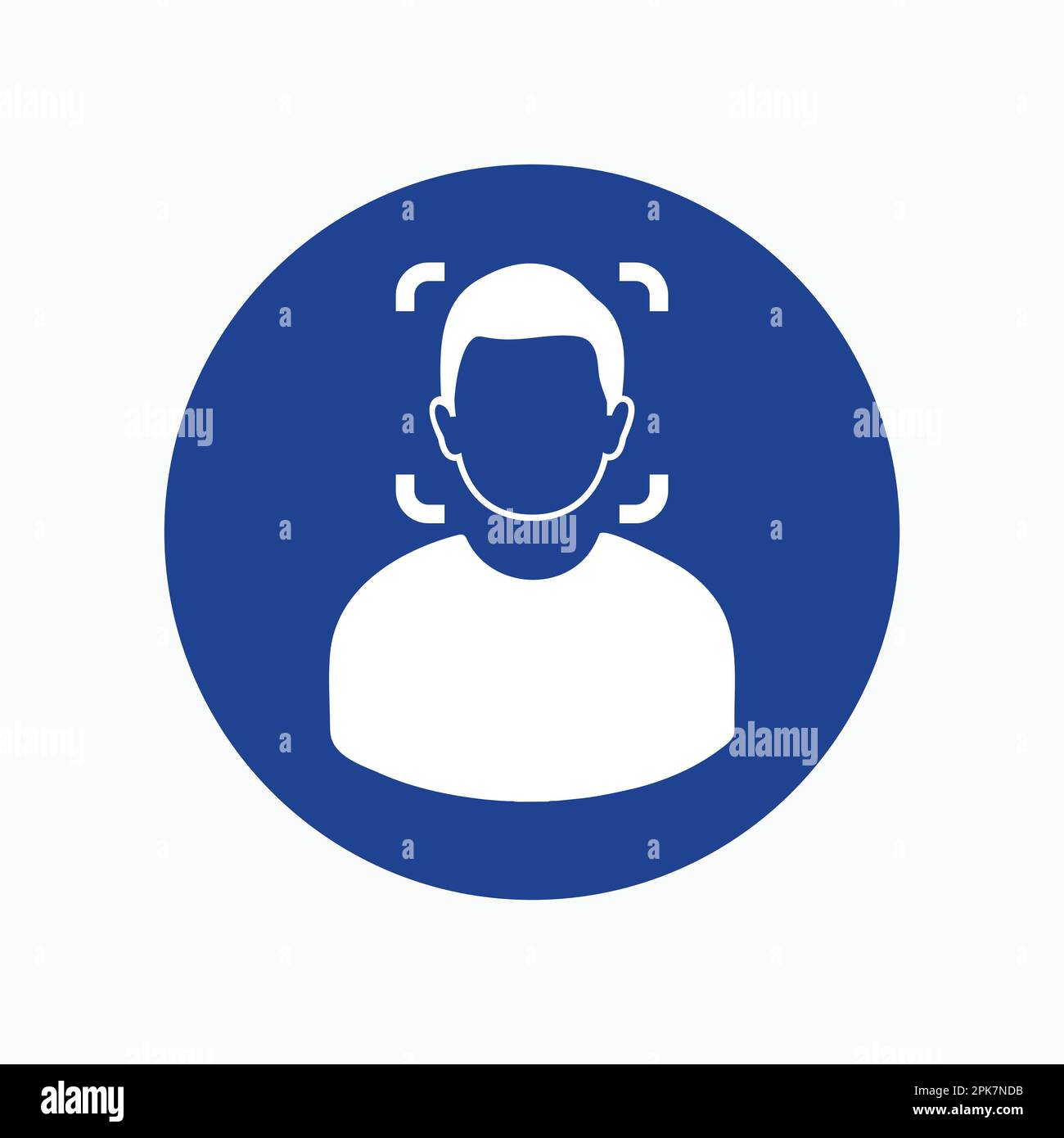 Biometric Face Recognition Icon. Colorful Rounded style Button - vector ... Biometric Face Recognition Icon. Colorful Rounded style Button - vector ...