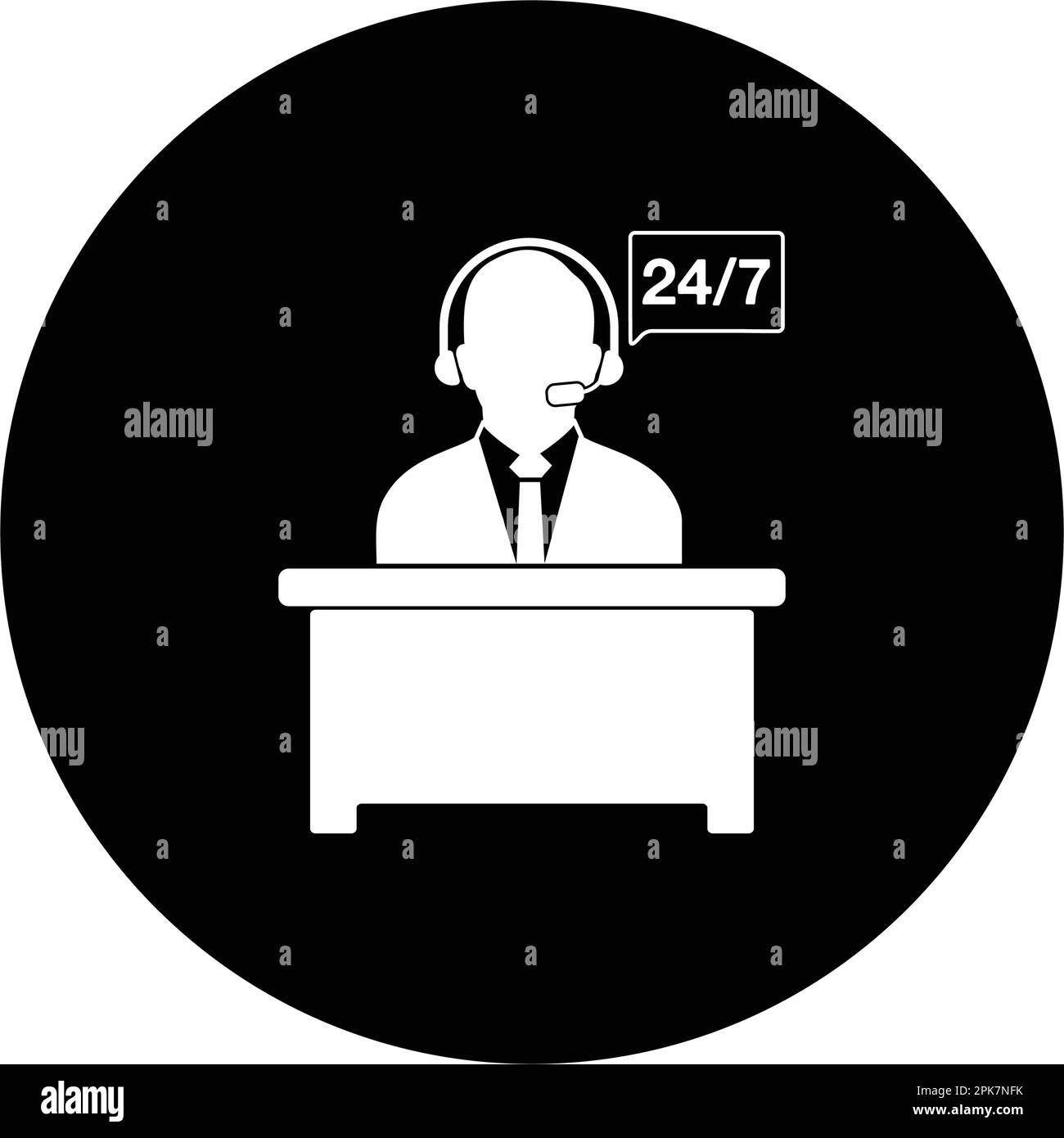 Customer Centre Icon. Editable Vector Symbol Illustration Stock Vector ...