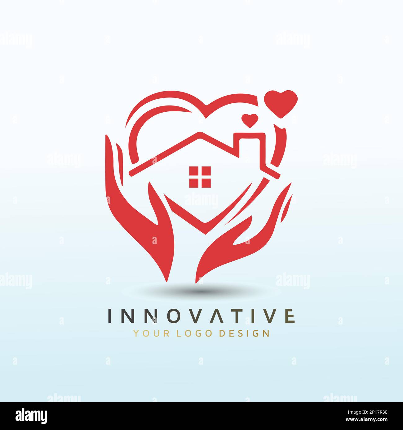 Logo for envision the outline of a house with the roof of the house ...