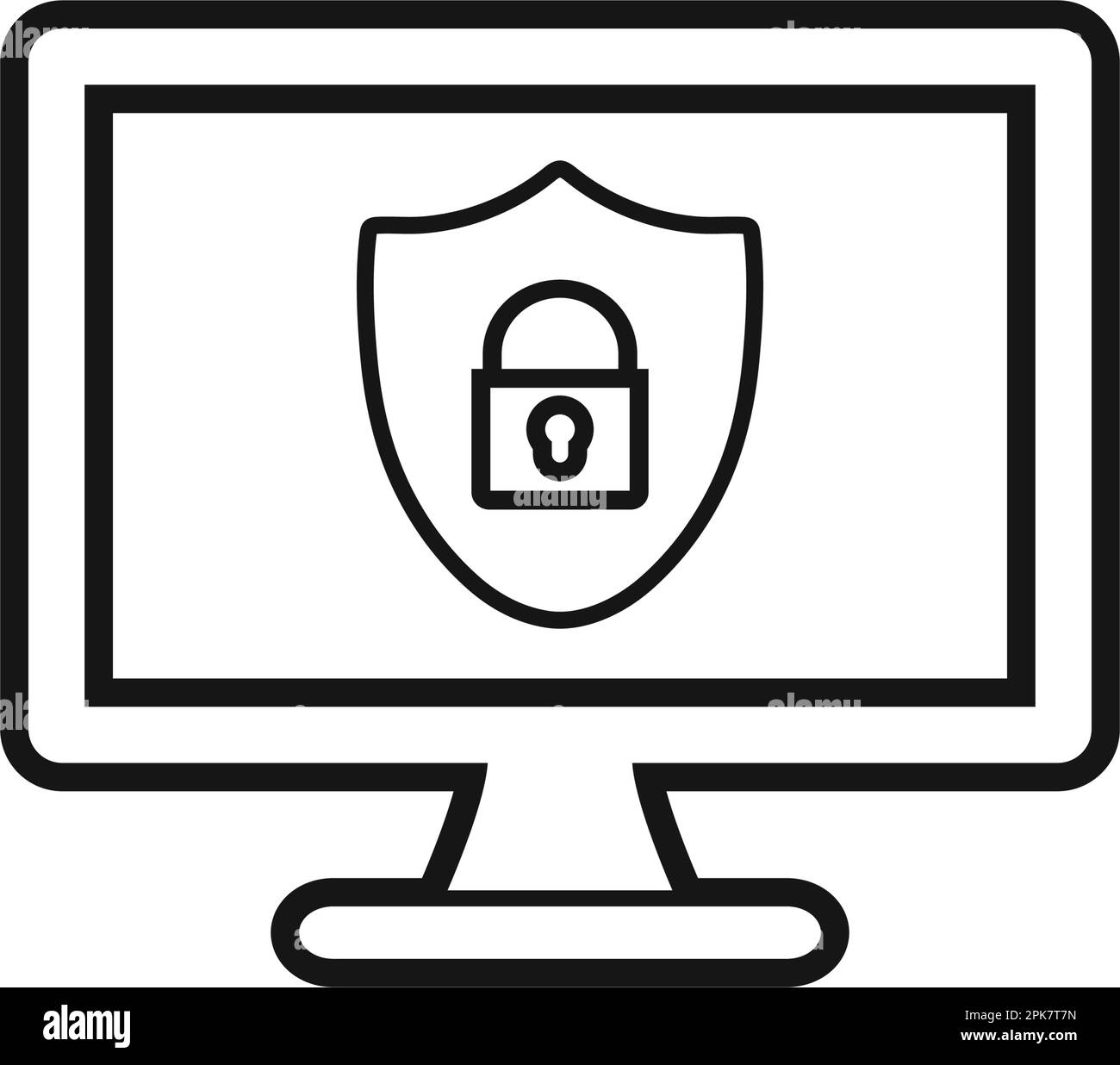 Computer Security Lock Logo