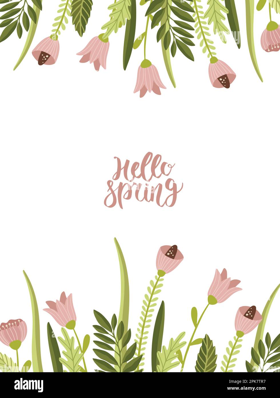 Spring sale background with beautiful colorful flower. Vector template ...