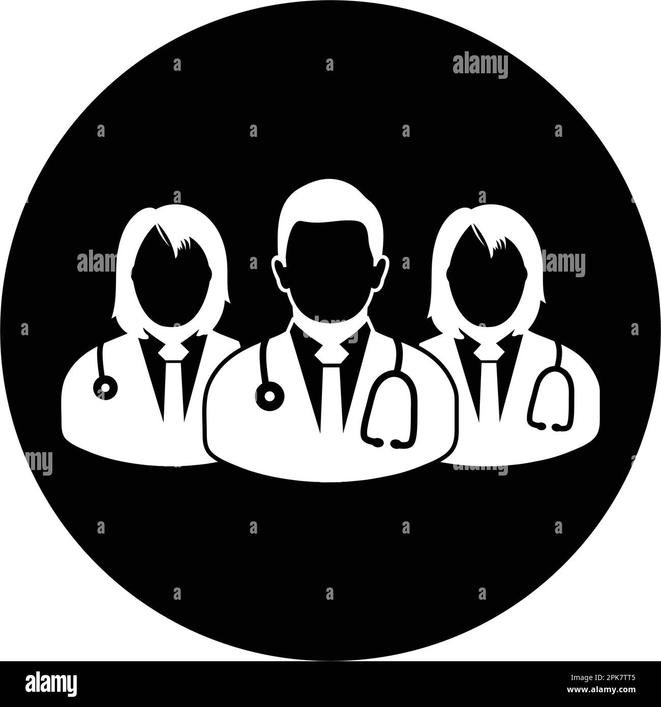 Doctor team Icon. Rounded Button style vector EPS Stock Vector Image ...