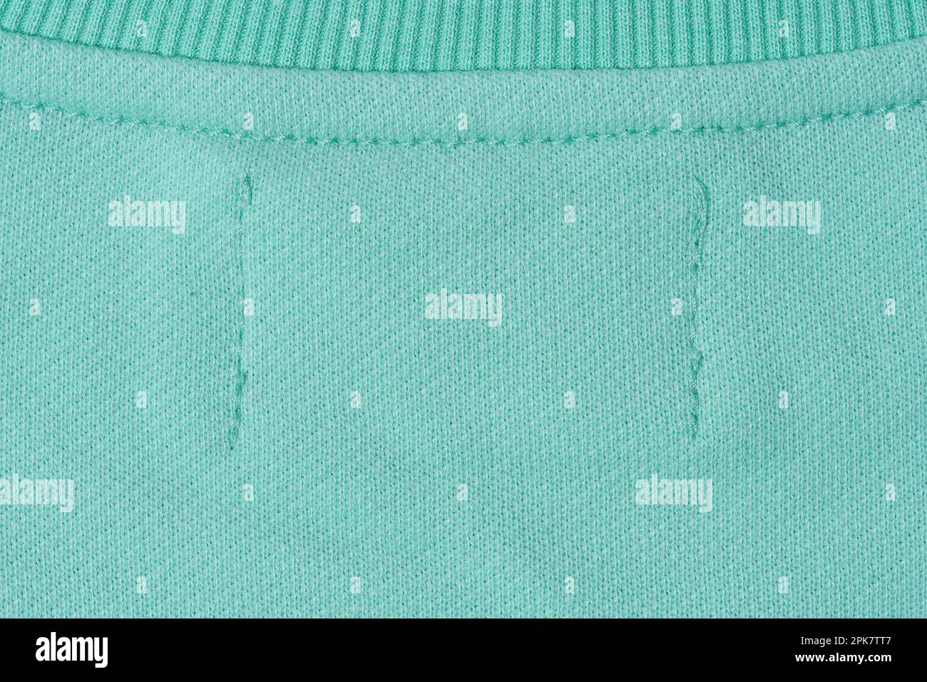 Cotton mint-colored fabric texture for making clothes, close up Stock ...