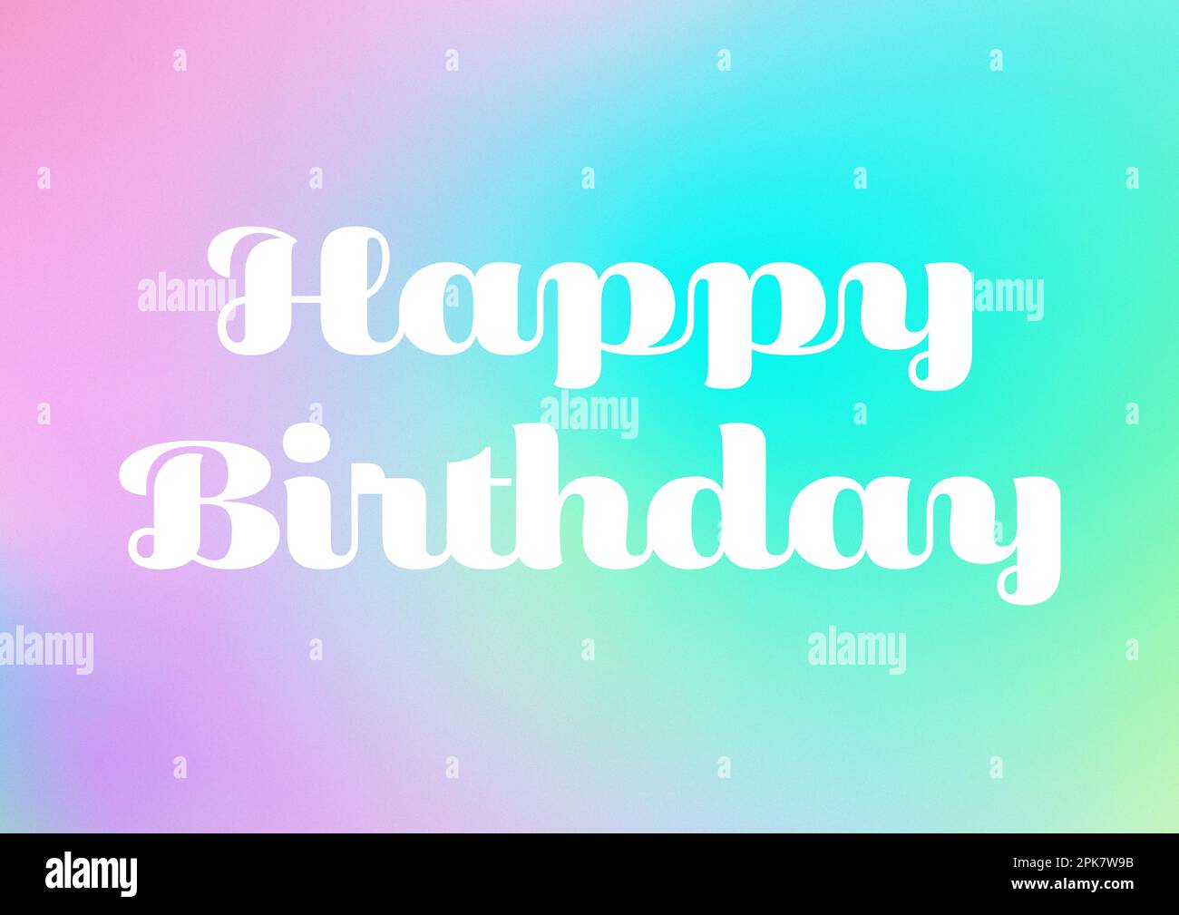 Happy Birthday – card, poster, illustration in bright colours Stock ...