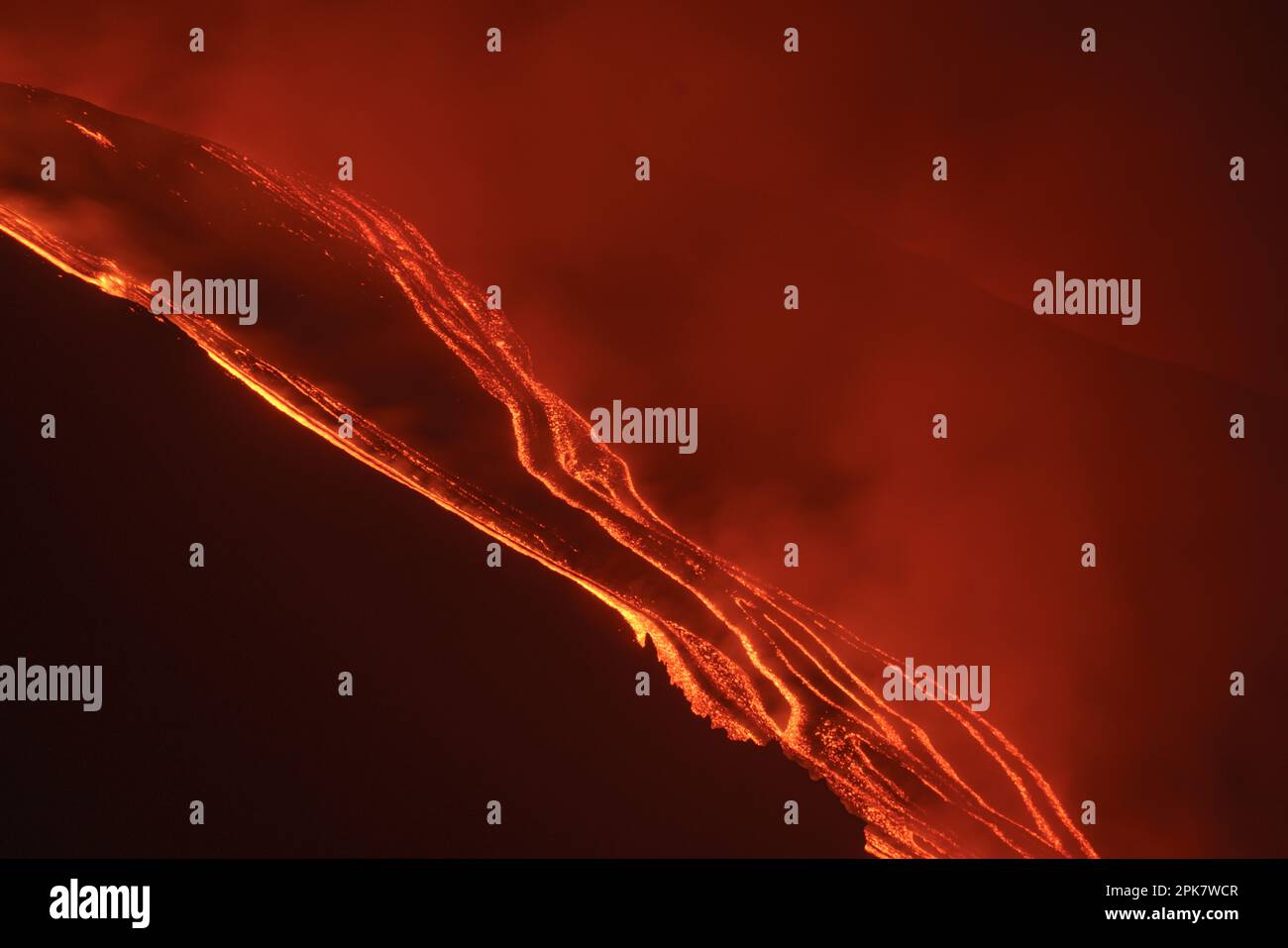Etna volcano eruption , lava, Sicily, italy, italia, sicilia Stock ...