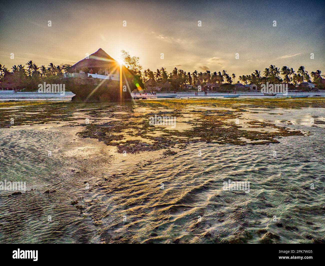 Michamvi, Tanzania - Feb, 2021: Famous 'The Rock' restaurant built on ...